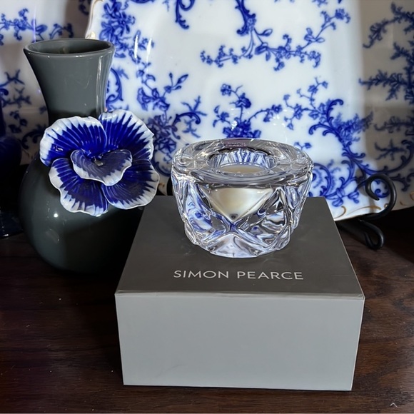 Simon Pearce | Accents | Simon Pearce In Box One Kp Love Your Brain Tea Light Glass Holder ...
